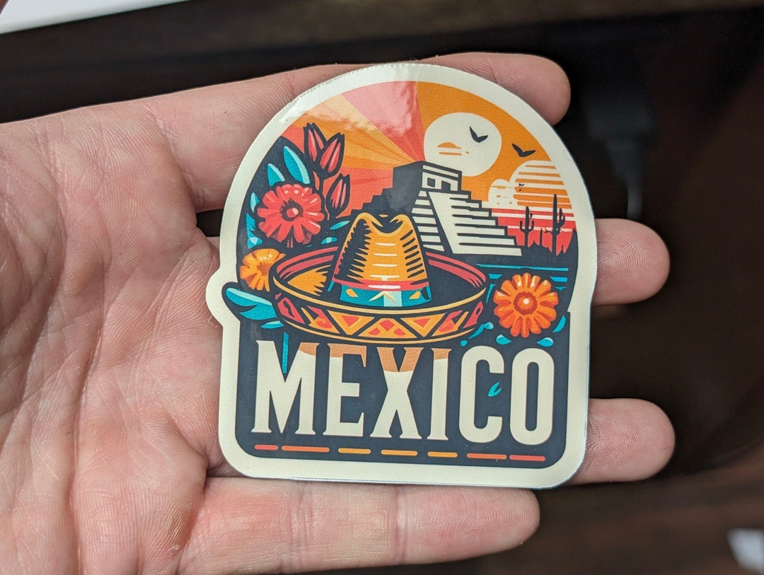 Mexico Travel Sticker #003 // Decal for Suitcase, Laptop, Car or Water ...