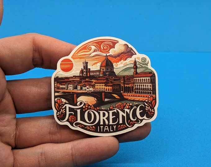 Florence Italy Travel Sticker // Decal for Suitcase, Laptop, Car or ...