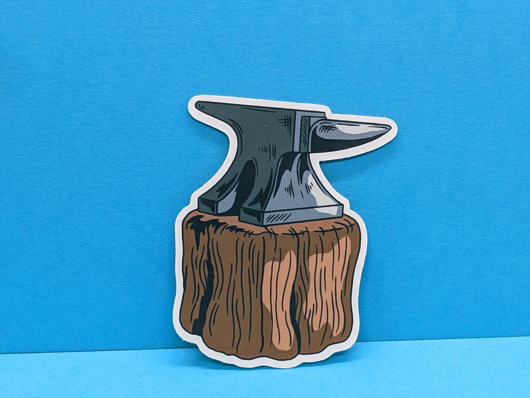 Blacksmith Anvil Sticker Blacksmith Sticker - Etsy