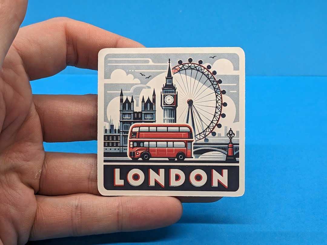 London Travel Sticker for Suitcases Laptops Water Bottles Perfect ...