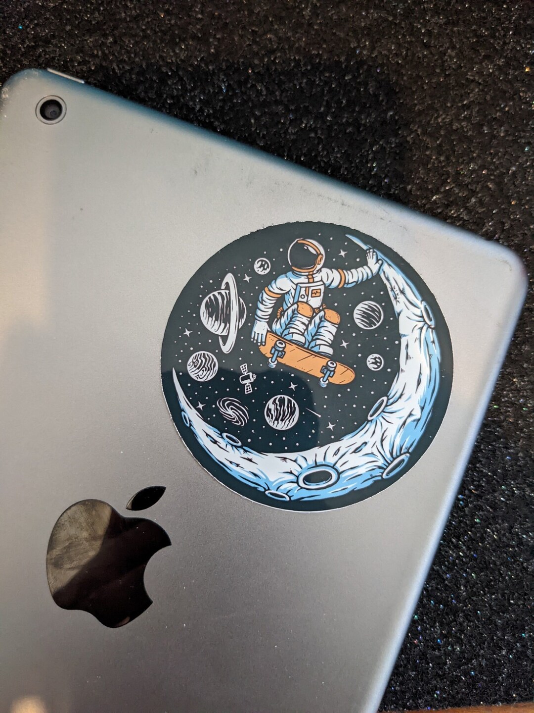 Astronaut Skateboarding on the Moon | Vinyl Sticker | Astronaut Sticker ...