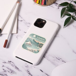 Tahiti Travel Sticker // French Polynesia Decal for Suitcase, Laptop ...