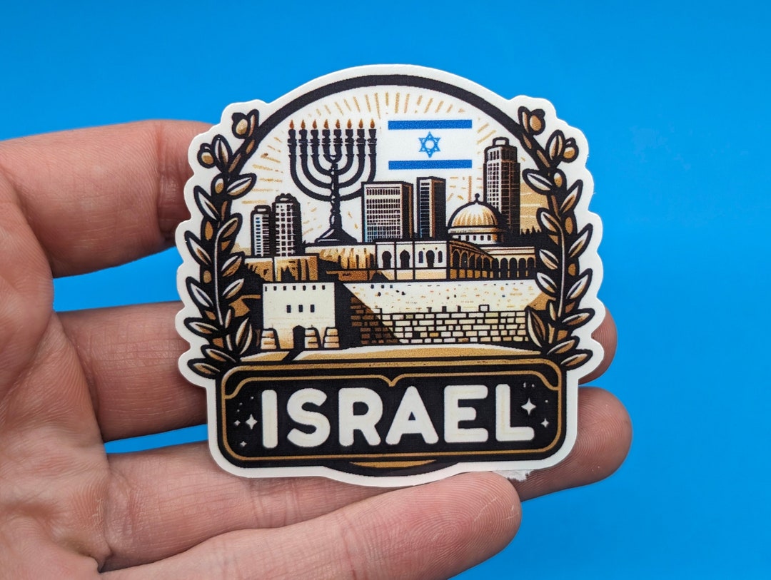 Israel Travel Sticker 002 // Country Decal for Suitcase, Laptop, Car or ...