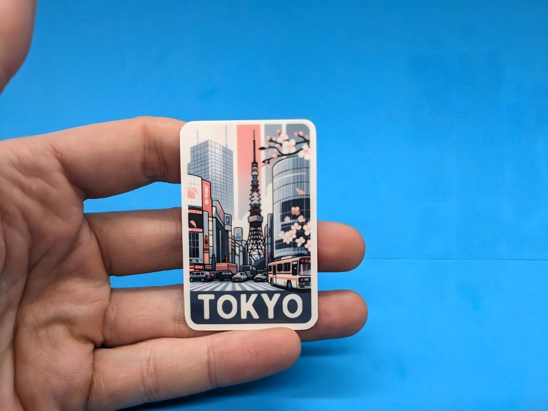 Tokyo Travel Sticker // Japan Decal for Suitcase, Laptop, Car or Water ...