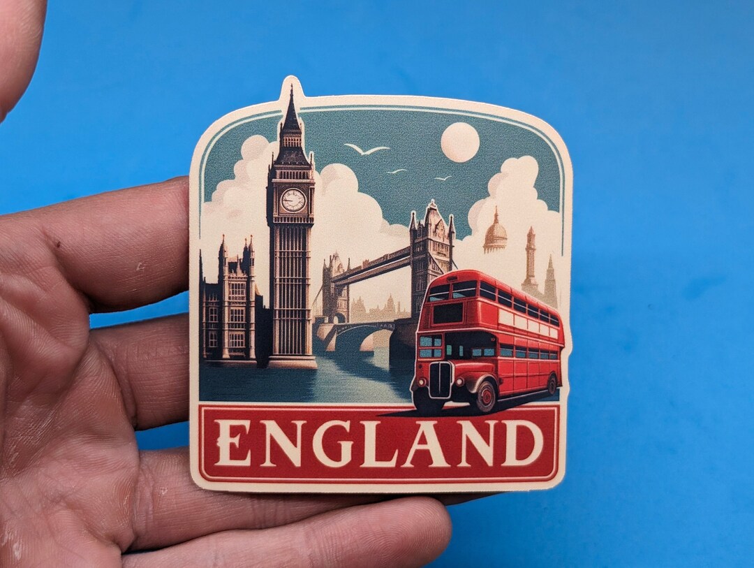 England Travel Sticker // English Decal for Suitcase, Laptop, Car or ...