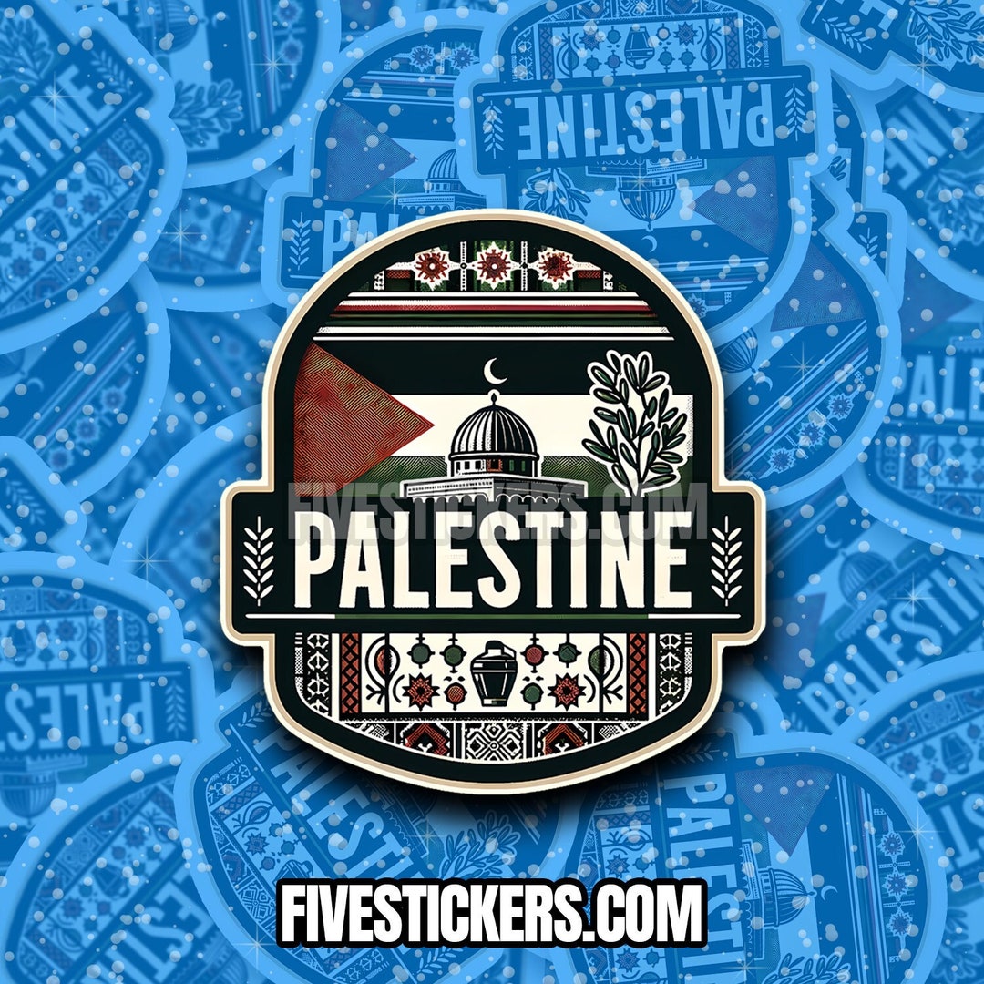Palestine Travel Sticker // Country Decal for Suitcase, Laptop, Car or ...