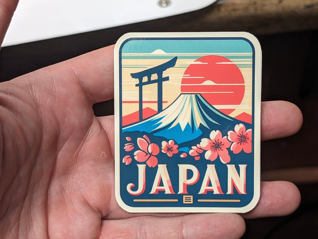 Japan Travel Sticker #003 // Decal for Suitcase, Laptop, Car or Water ...