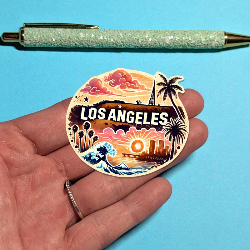 Los Angeles Sticker - Etsy