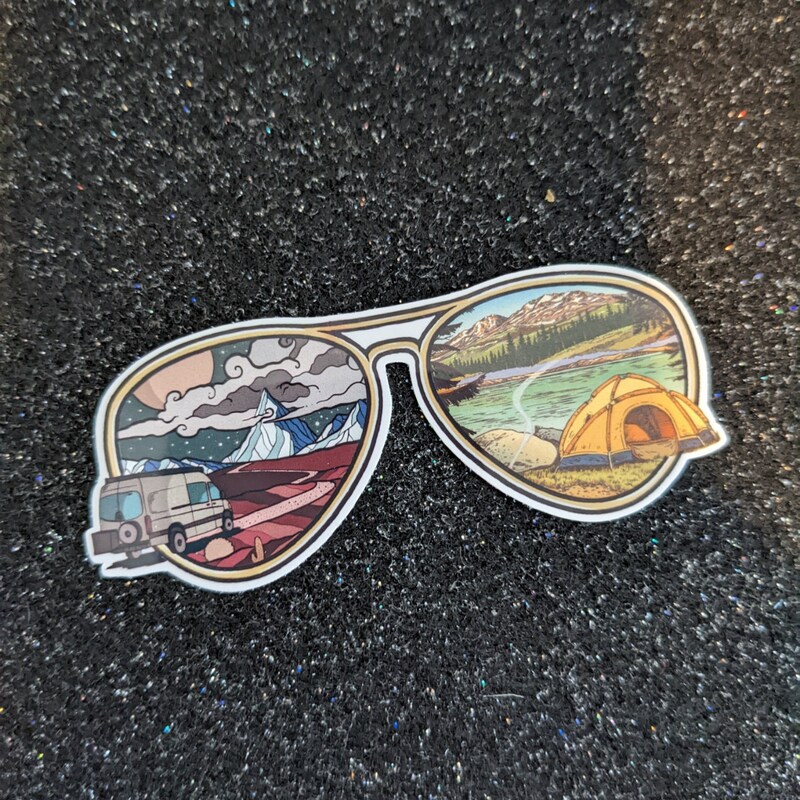 Camp Stickers - Etsy