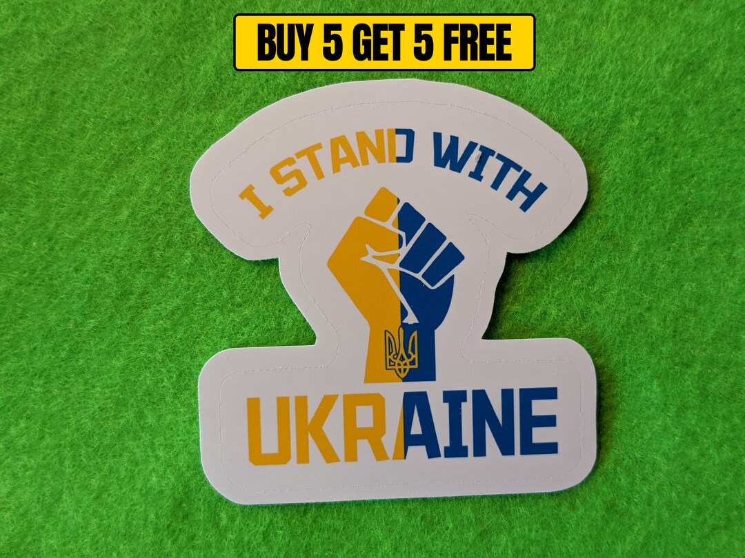 Buy I Stand With Ukraine Sticker Ukraine Sticker Laptop Sticker Phone ...