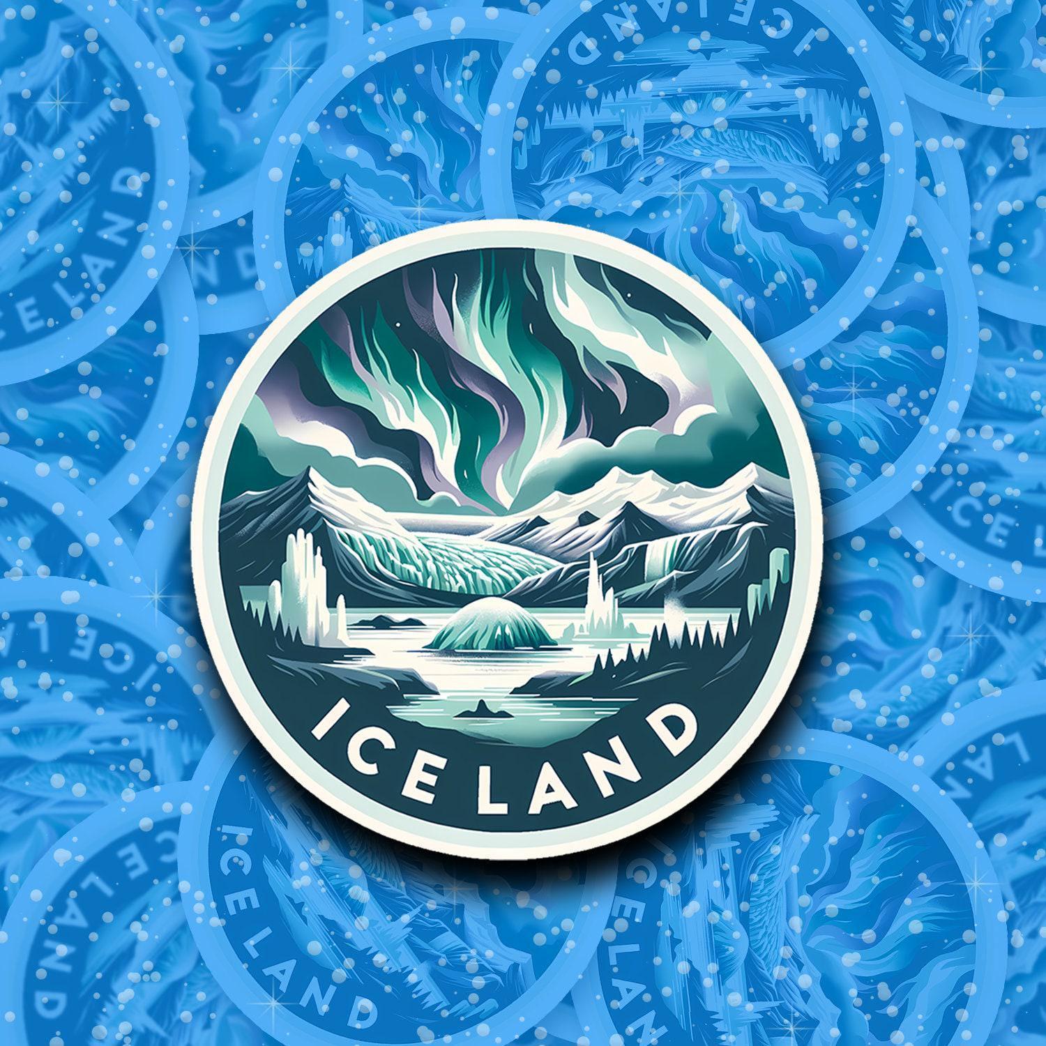 Iceland Travel Sticker #002 // Icelandic Decal for Suitcase, Laptop ...