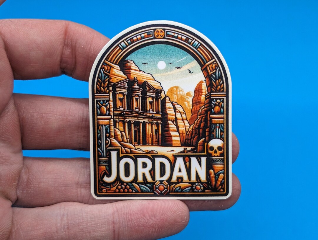 Jordan Travel Sticker // Decal for Suitcase, Laptop, Car or Water ...