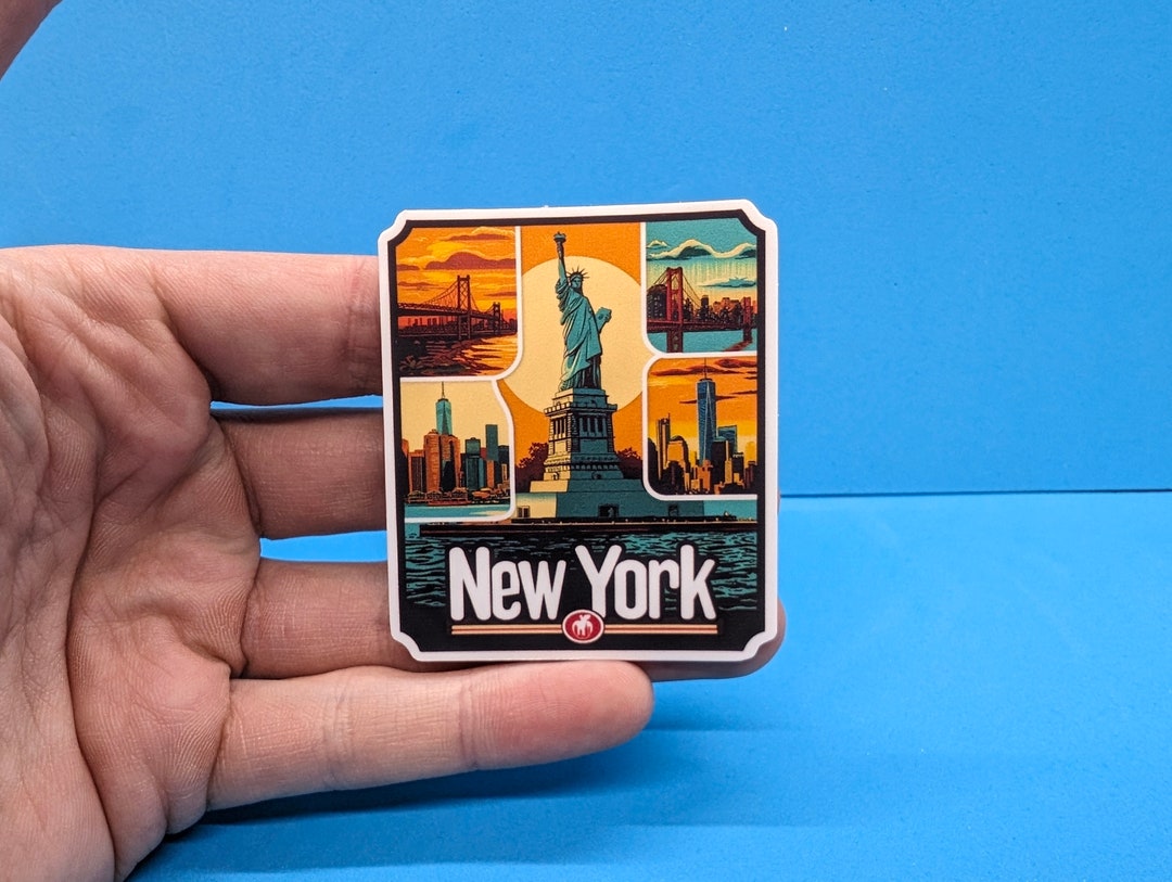 New York Travel Sticker #002 // New York Decal for Suitcase, Laptop ...
