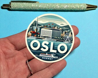 Norway Oslo City Sticker Car Bumper Decal - Etsy