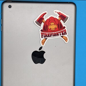 Firefighter Crest Sticker / Firefighter Sticker / Fireman Sticker ...