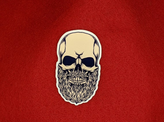 Logo Barba Teschio Testa Di Teschio Con Barba E Cuffie 1255886 Arte