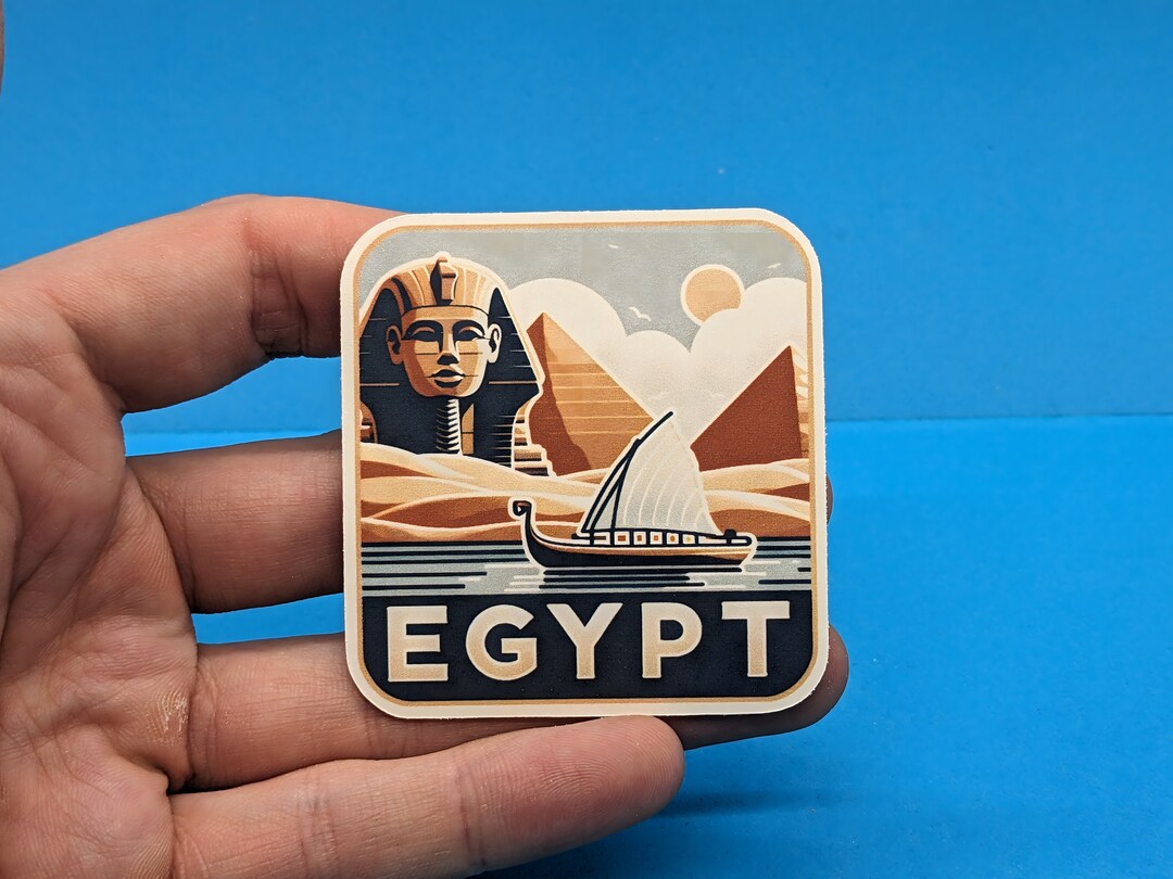 Egypt Travel Sticker // Decal for Suitcase, Laptop, Car or Water Bottle ...