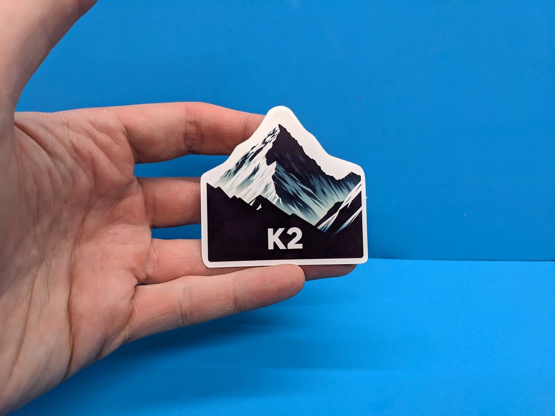 K2 Mountain Summit Travel Sticker // Decal for Suitcase - Etsy