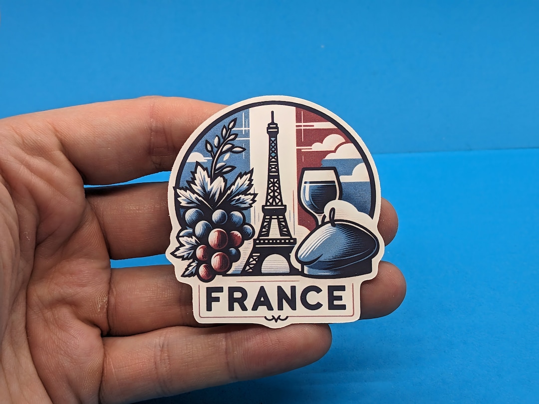 France Travel Sticker // Decal for Suitcase, Laptop, Car or Water ...
