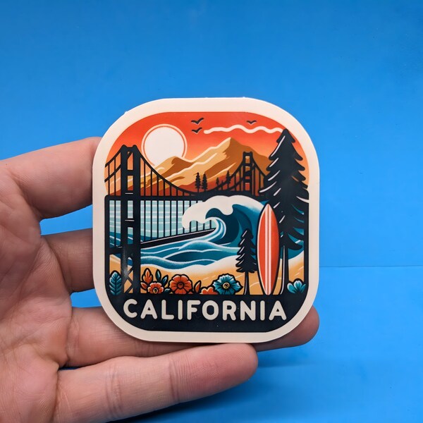 California Sticker - Etsy