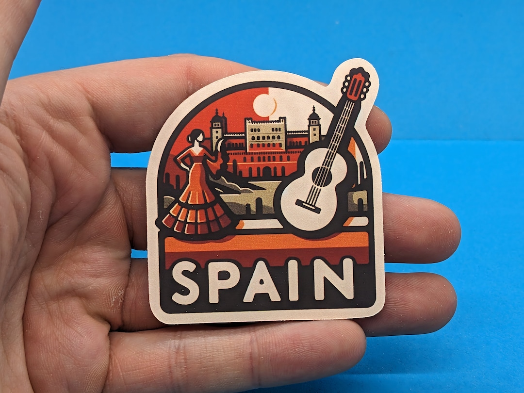 Spain Travel Sticker // Spanish Decal for Suitcase, Laptop, Car or ...