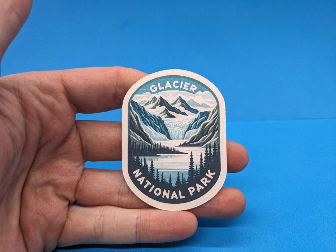 Glacier National Park Travel Sticker // Decal for Suitcase, Laptop, Car ...