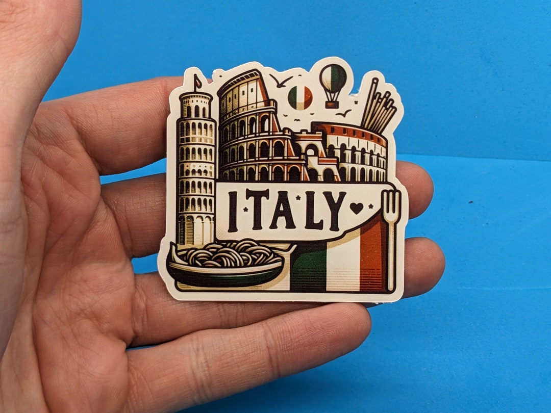 Italy Travel Sticker // Italian Decal for Suitcase, Laptop, Car or ...