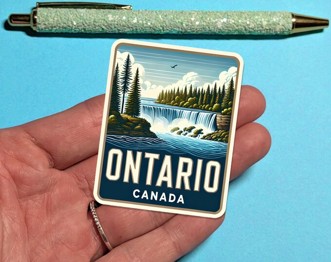 Ontario, Canada, Stickers, Weatherproof Sticker, Travel Journal ...