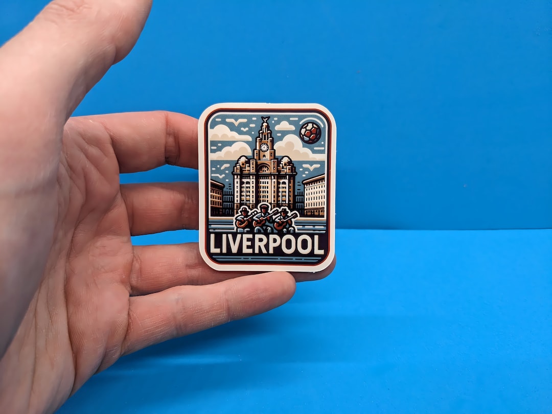 Liverpool Travel Sticker // England Decal for Suitcase, Laptop, Car or ...