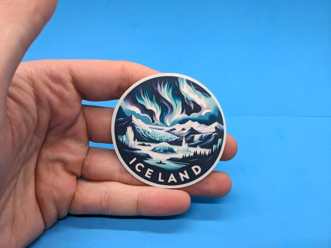 Iceland Travel Sticker #002 // Icelandic Decal for Suitcase, Laptop ...