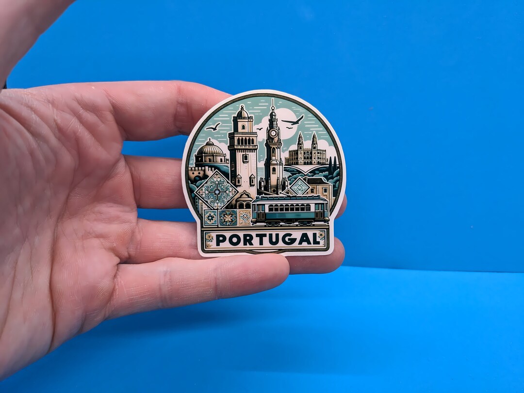 Portugal Travel Sticker // Decal for Suitcase, Laptop, Car or Water ...
