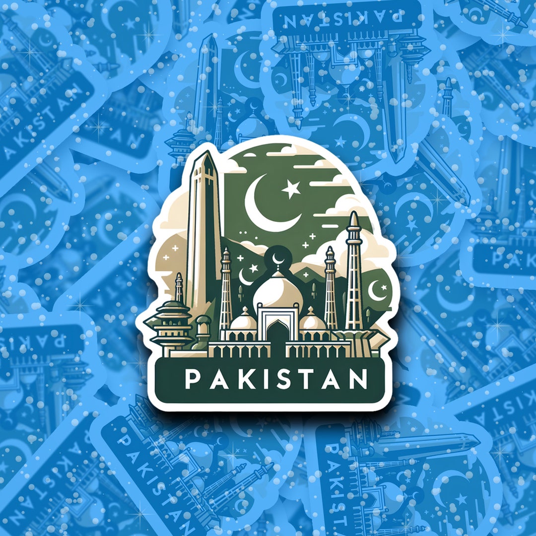 Pakistan Travel Sticker // Decal for Suitcase Laptop Car or - Etsy