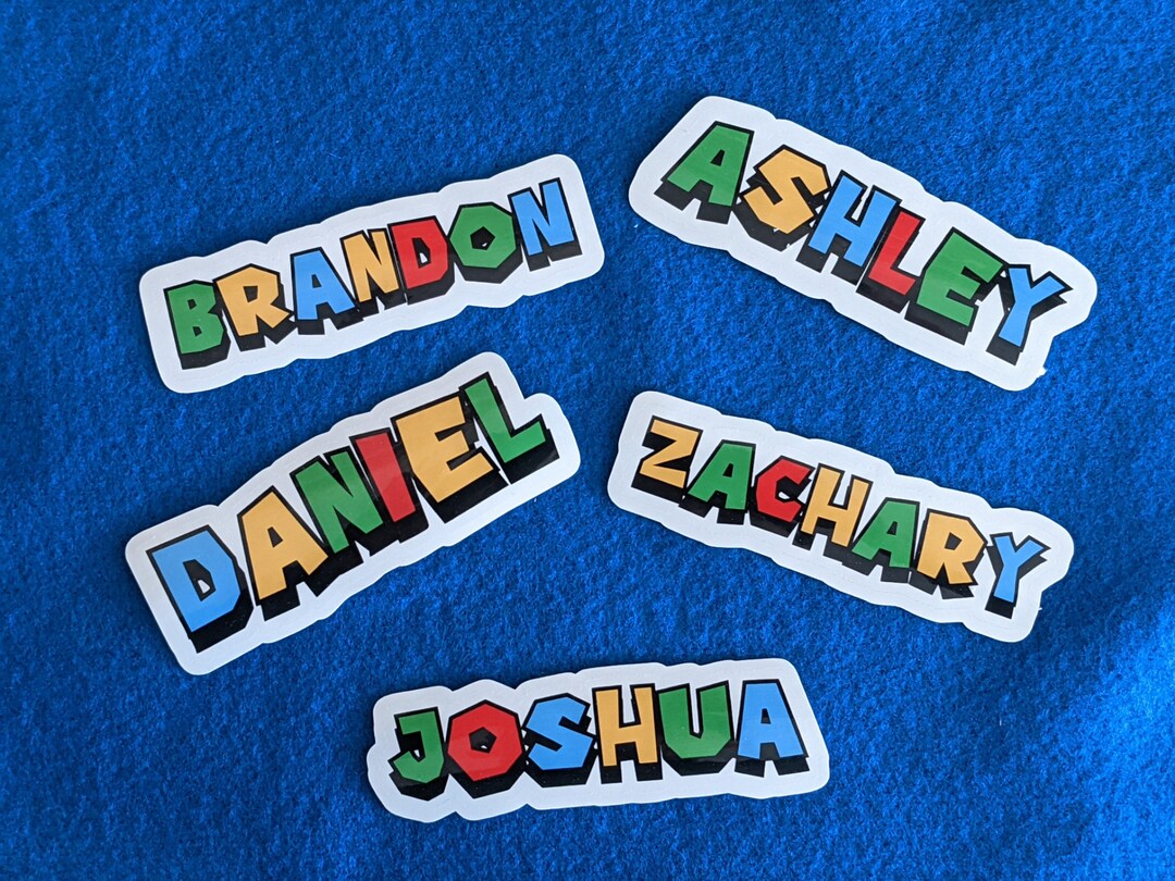 Custom Video Game Text Stickers, Choose Your Text, Game Room Stickers ...