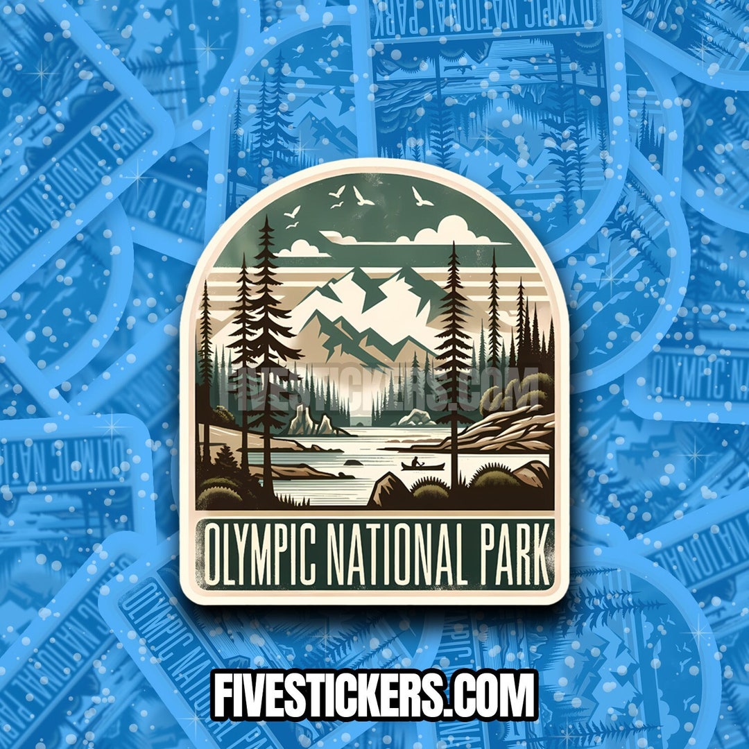 Olympic National Park Travel Sticker // National Park Decal for ...