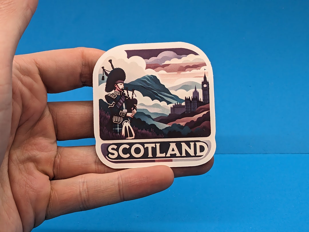 Scotland Travel Sticker // Scottish Decal for Suitcase, Laptop, Car or ...