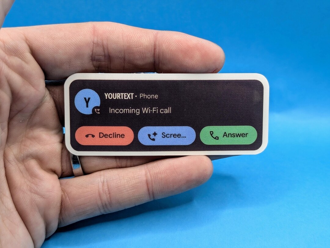 Customizable Incoming Call Sticker Booktok Kindle Decal Book Character ...