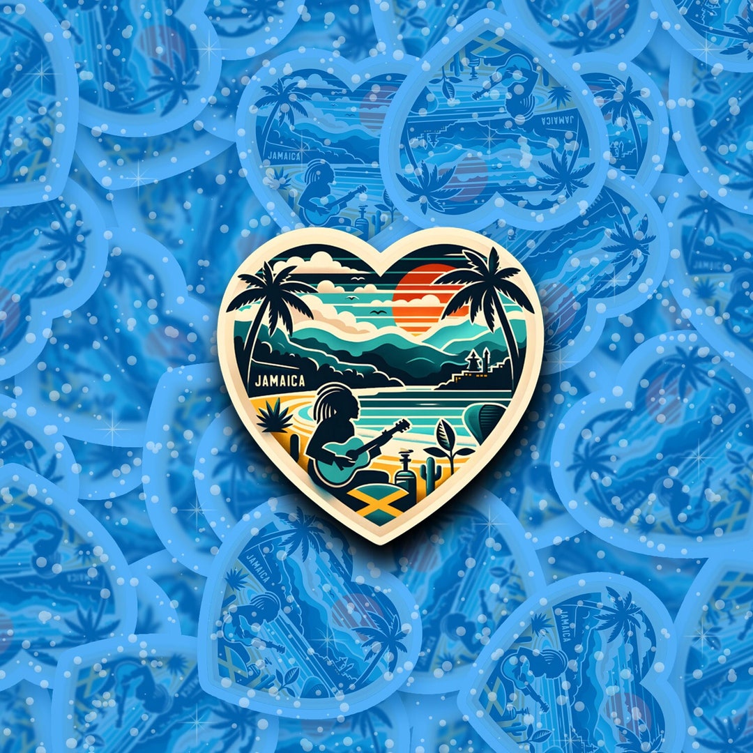 Jamaica Travel Sticker // Jamaican Decal for Suitcase Laptop - Etsy