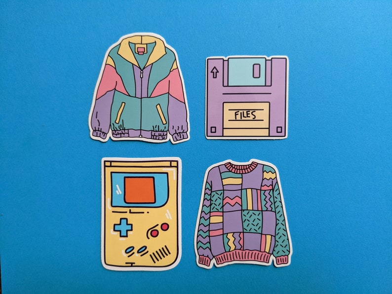80s Aesthetic Sticker Set 20 Stickers 80s Party 80s - Etsy New Zealand