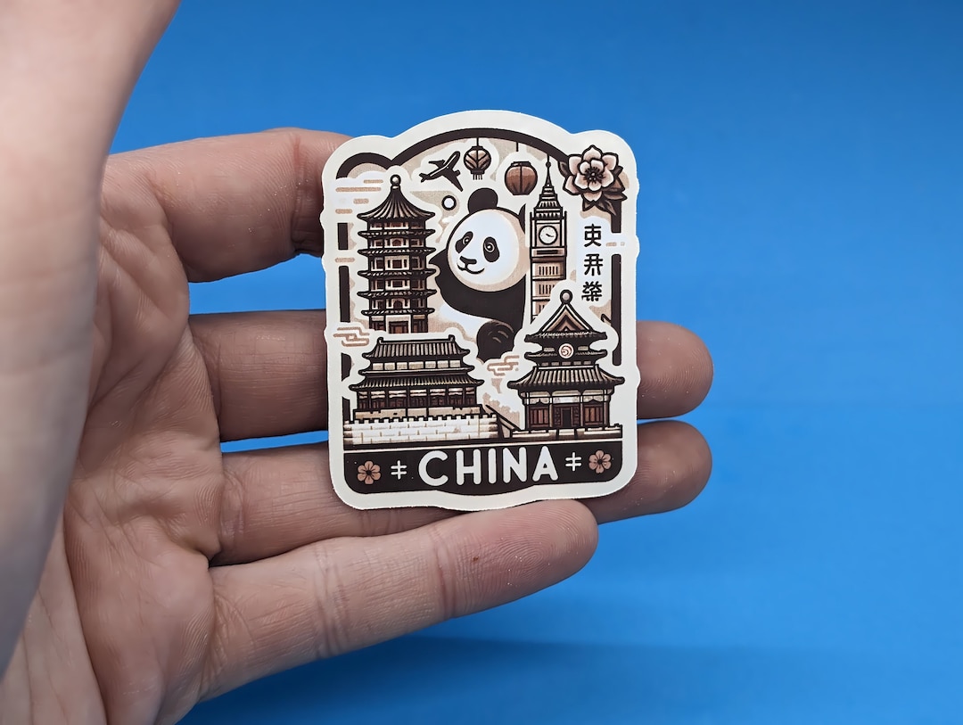 China Travel Sticker 001 Country Decal for Suitcase Laptop Car Water ...