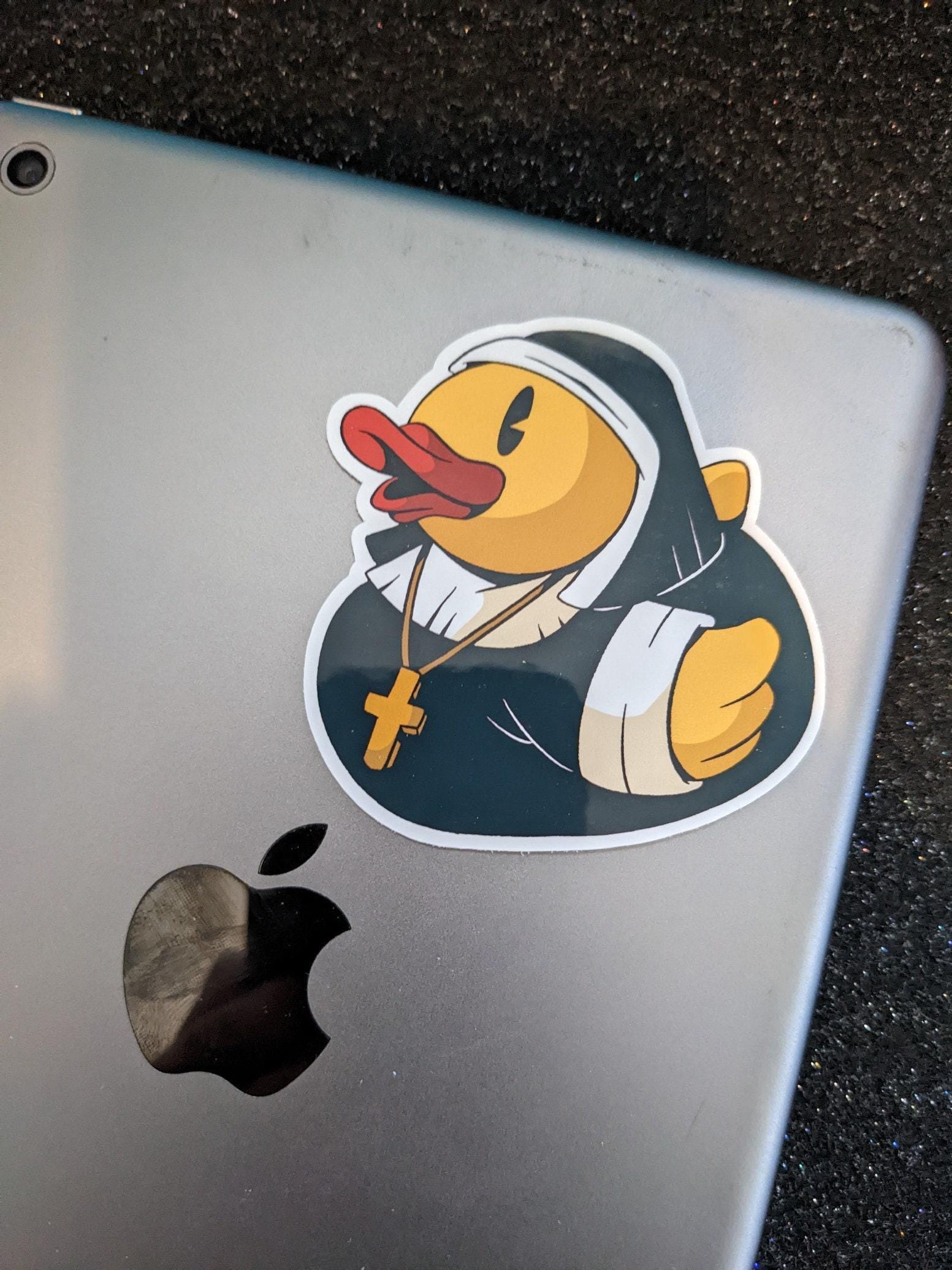 Duck Nun Sticker Funny Cute Laptop Decal Quirky Duck Design - Etsy