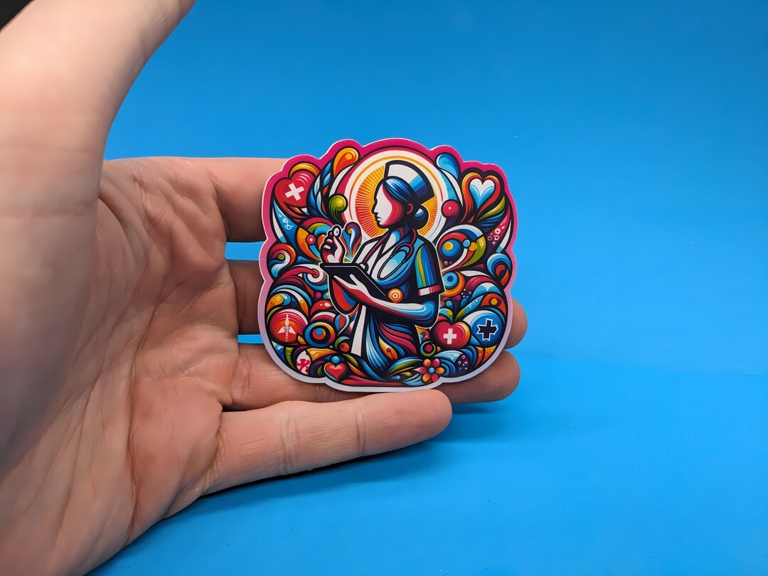 Nursing Sticker // Psychedelic Art // Nurse Student Decal Gift - Etsy