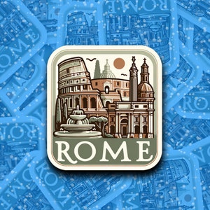 Rome Travel Sticker Decal for Suitcase Laptop Car Water Bottle Perfect ...