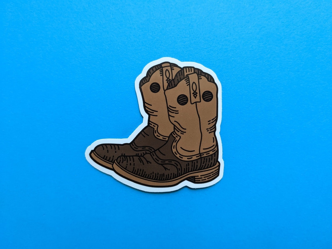 Cowgirl Boots Sticker Cowboy Boots Sticker Country Sticker, Laptop ...