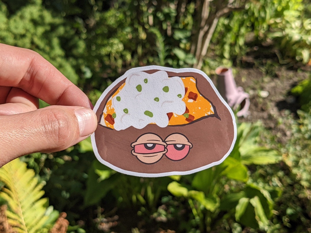 Baked Potato Sticker, Weed Vinyl Sticker, Laptop Stickers, Car Stickers ...