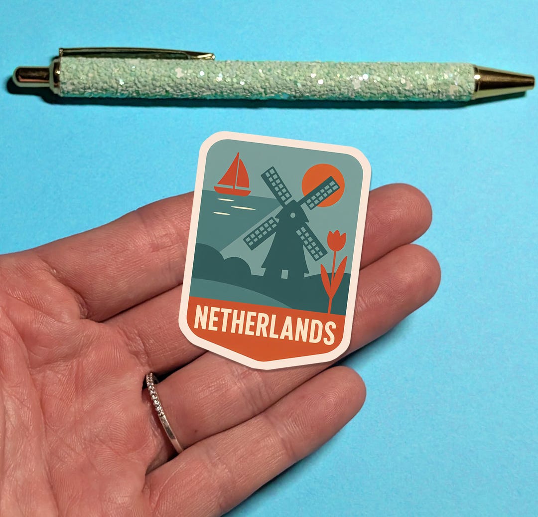 Netherlands Travel Sticker: Simple Series Laptop Luggage Decal - Etsy ...