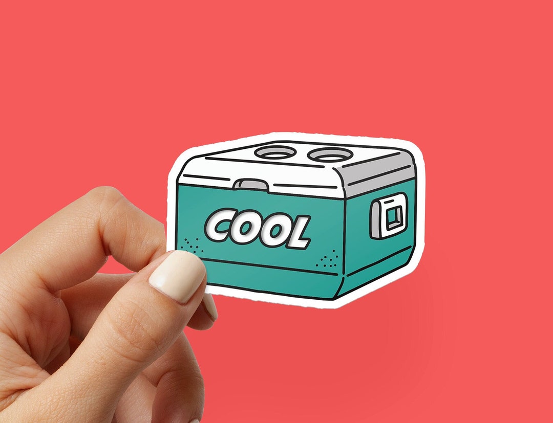 Cool Cooler Sticker, Funny Sticker, Laptop Sticker, Humorous Decal - Etsy