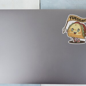 Taco Tuesday Sticker Vinyl Sticker Taco Sticker Laptop - Etsy