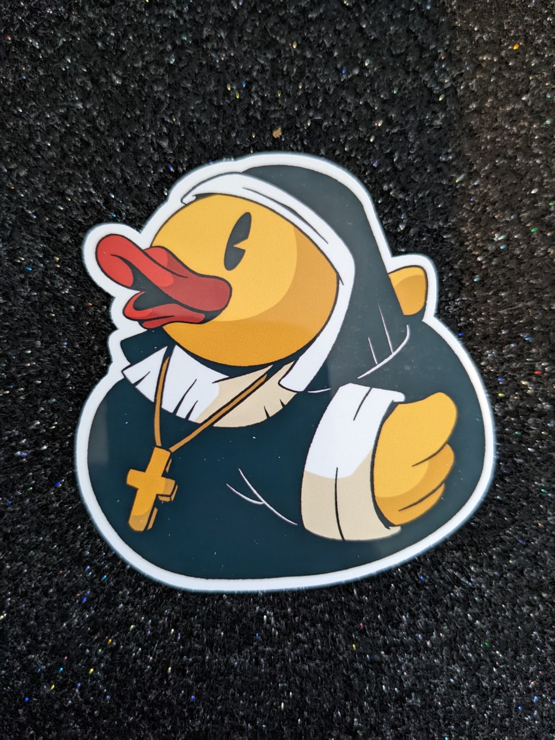 Duck Nun Sticker Funny Cute Laptop Decal Quirky Duck Design - Etsy