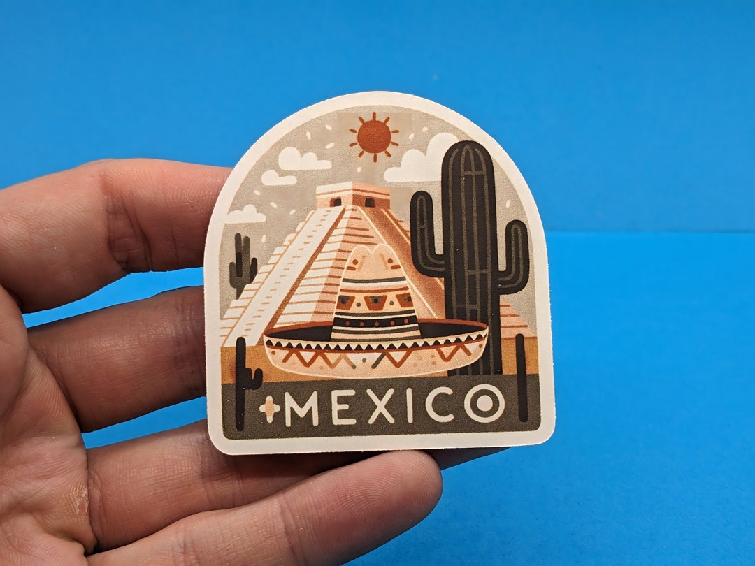 Mexico Travel Sticker // Decal for Suitcase, Laptop, Car or Water ...