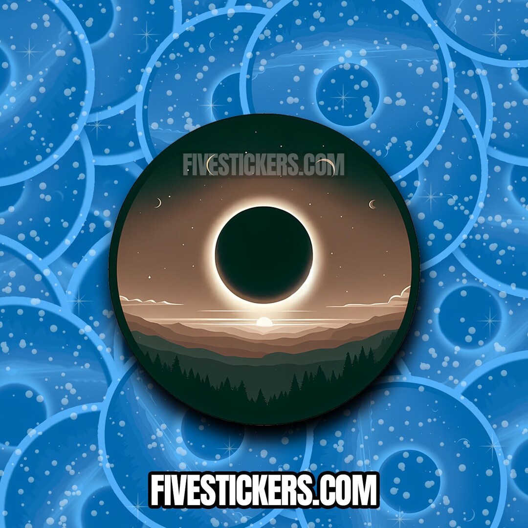 Total Solar Eclipse 2024 Sticker #002| Eclipse Decal Souvenir Gift for ...